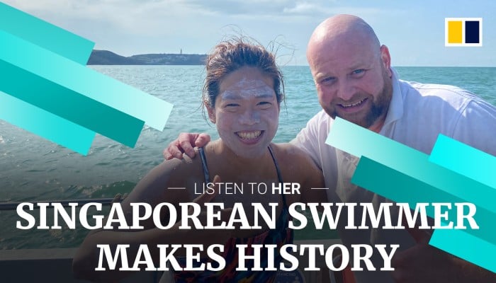 I Wanted To Test Myself Singaporean Swimmer Makes History Crossing